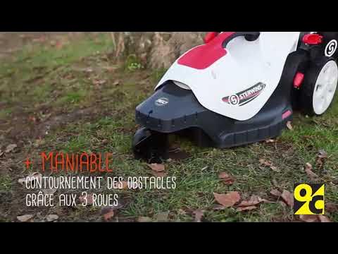 Tondeuse électrique Sterwins 3 roues - YouTube