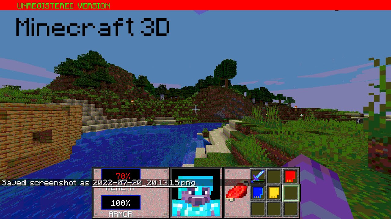 Minecraft 3D Shareware v1.34 | April Fool's Snapshot of 2019 ...