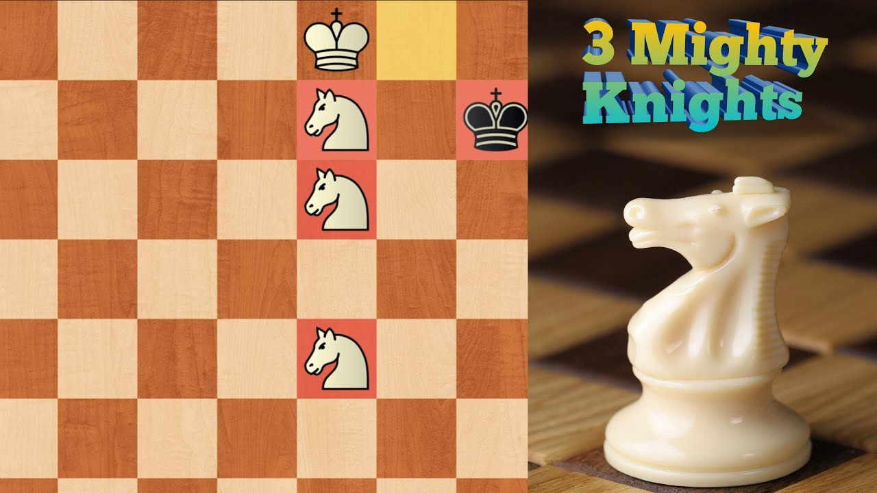 Mind-Blowing Chess Puzzle: 3 Mighty Knights Dominate Black Queen in 7 ...