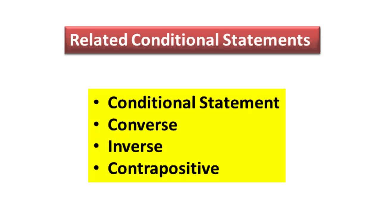 Lesson 2 Section 2 Conditional Statements - YouTube