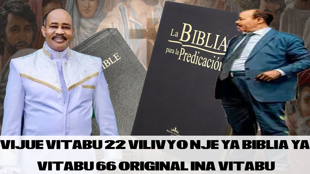 VIJUE VITABU 22 VILIVYO NJE YA BIBLIA YA VITABU 66 ORIGINAL INA VITABU ...