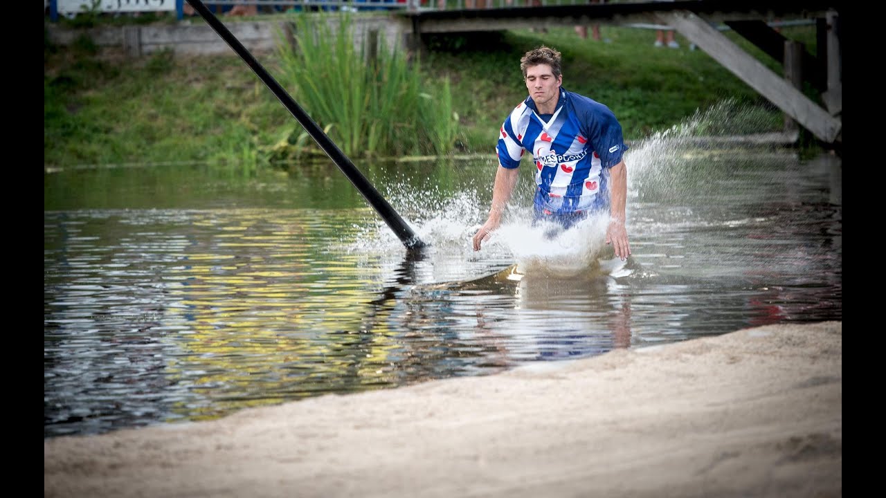 WORLD record juniors canal jumping with pole 20.41 metres (fierljeppen ...