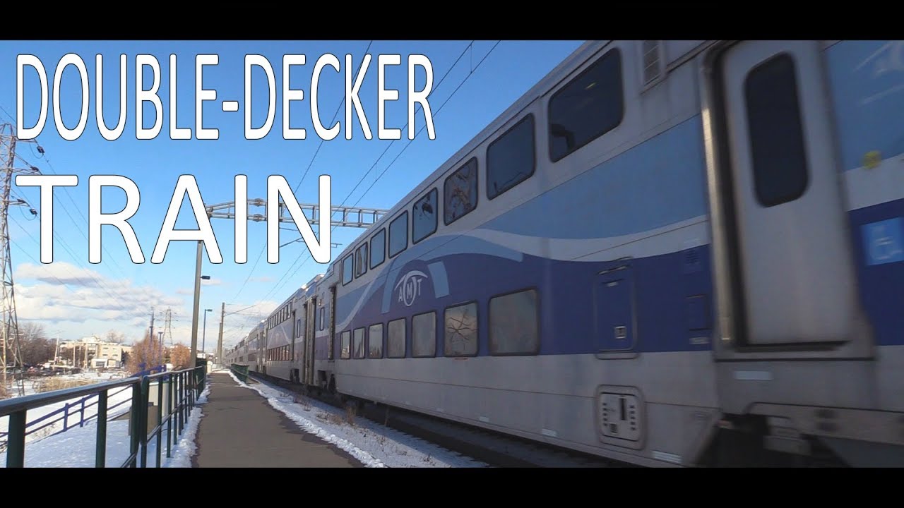 MONTREAL AMT DOUBLE-DECKER TRAIN IN ACTION - YouTube