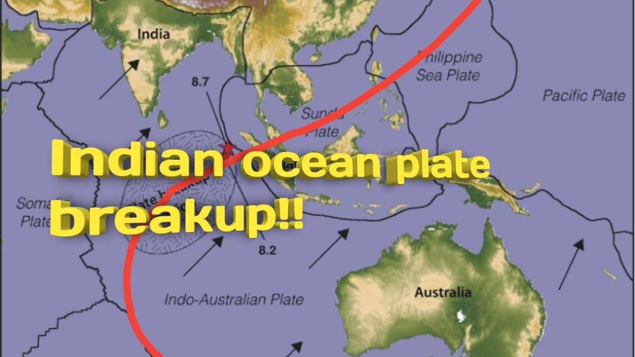Indian-Australia-Capricon plate breakup! | Indian ocean plate split ...