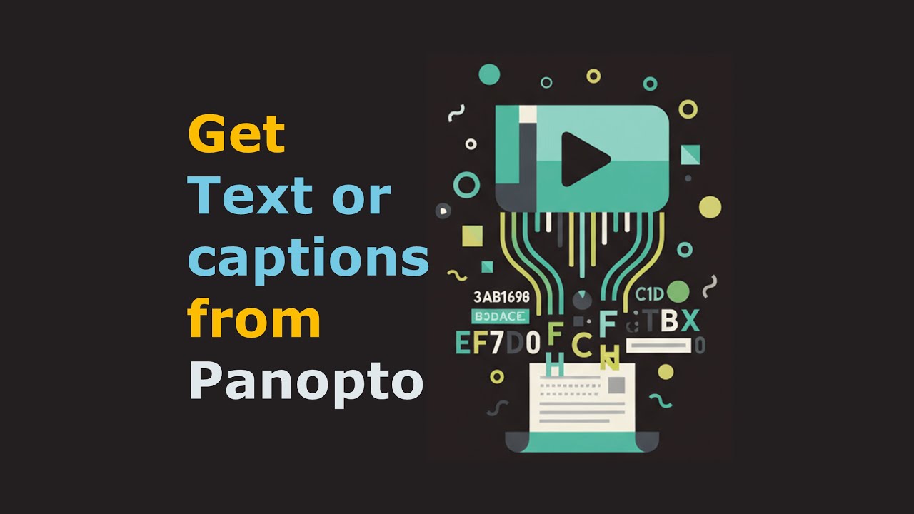 How to download a transcript or captions from a Panopto video - YouTube