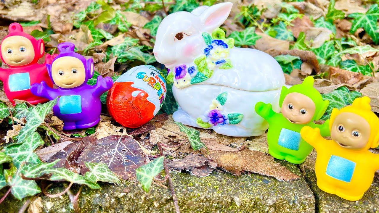 TELETUBBIES Toys Treasure Hunt Outside Chocolate Kinder Egg Easter ...