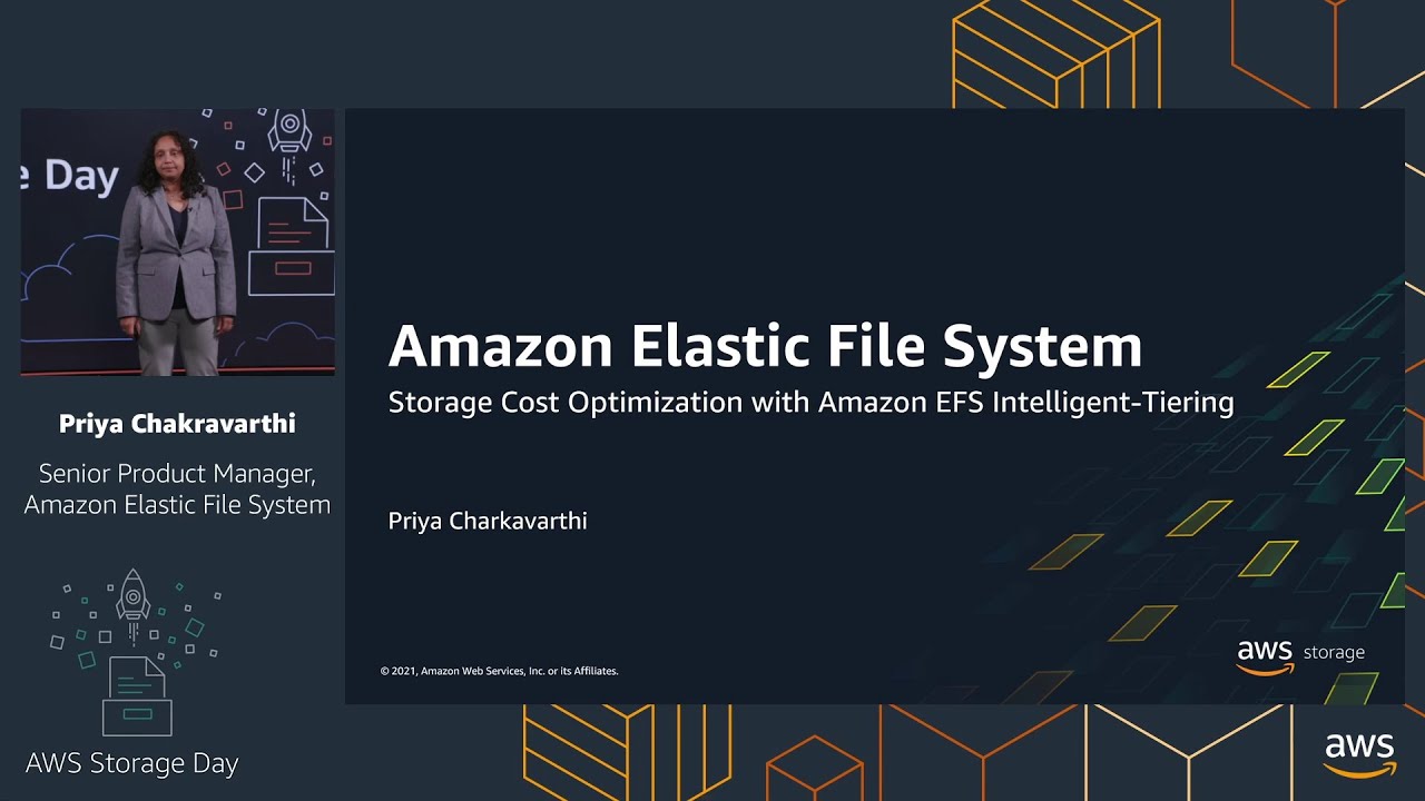 AWS Storage Day 2021 | Storage cost optimization with Amazon EFS - YouTube