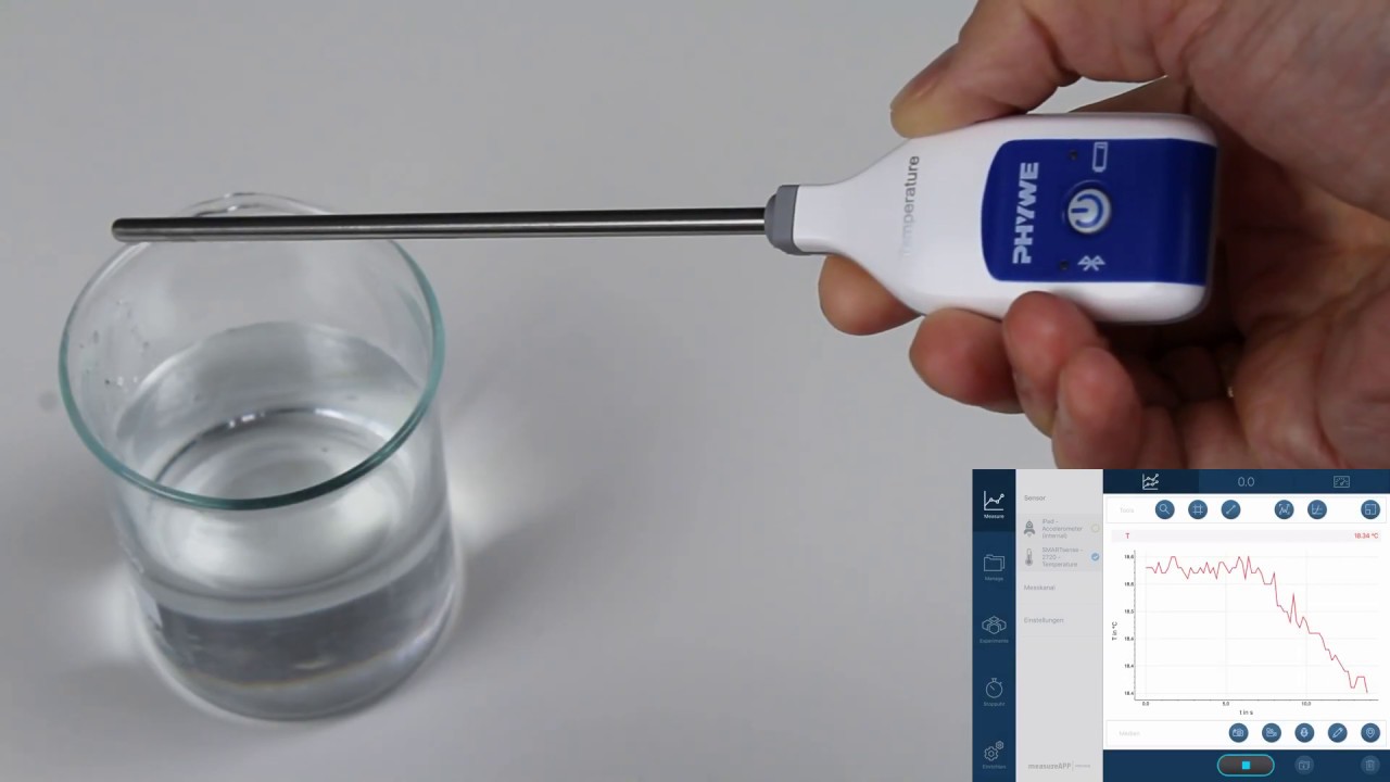 Verdunstungskälte im Versuch mit dem Cobra SMARTsense Temperature ...