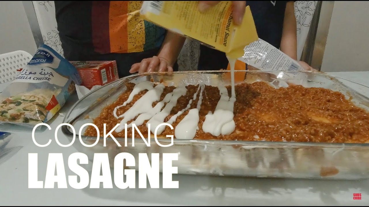 COOKING LASAGNE - YouTube