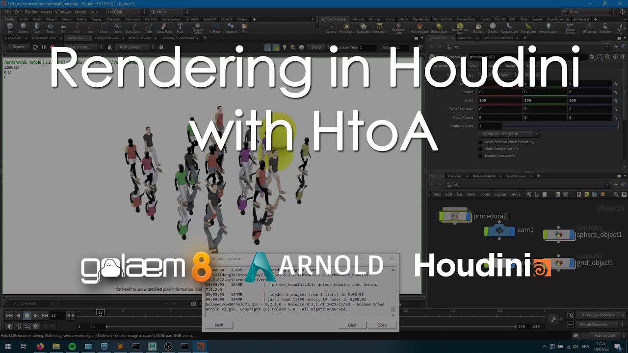 Rendering in Houdini with HtoA - YouTube