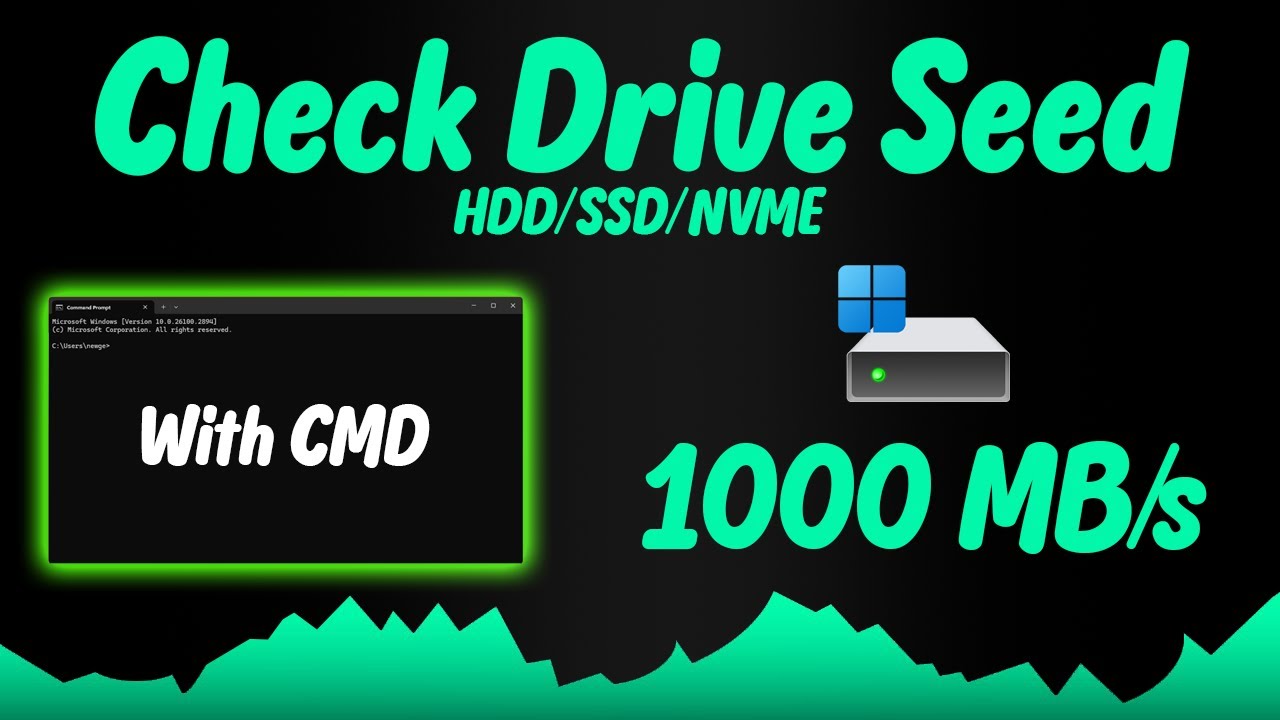 Check Drive Speed (Using CMD ) - YouTube