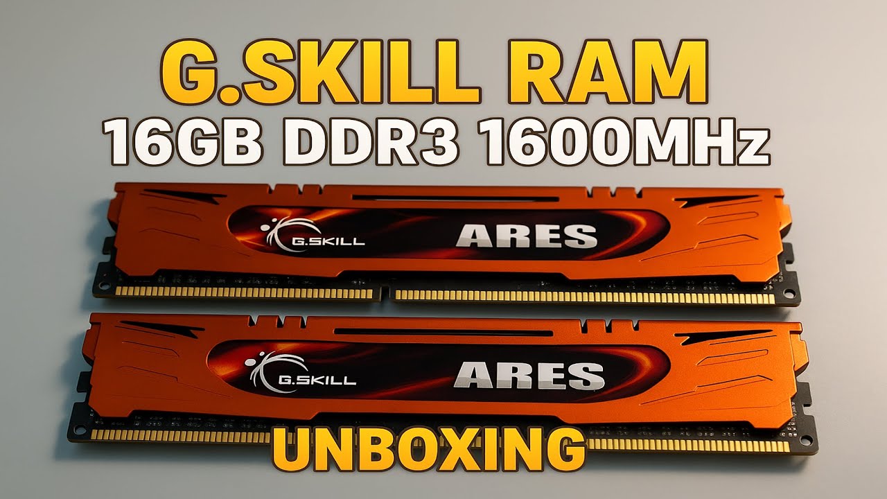 G.Skill RAM 16GB DDR3 1600MHz (2×8GB) Unboxing | Real Look in 4K - YouTube