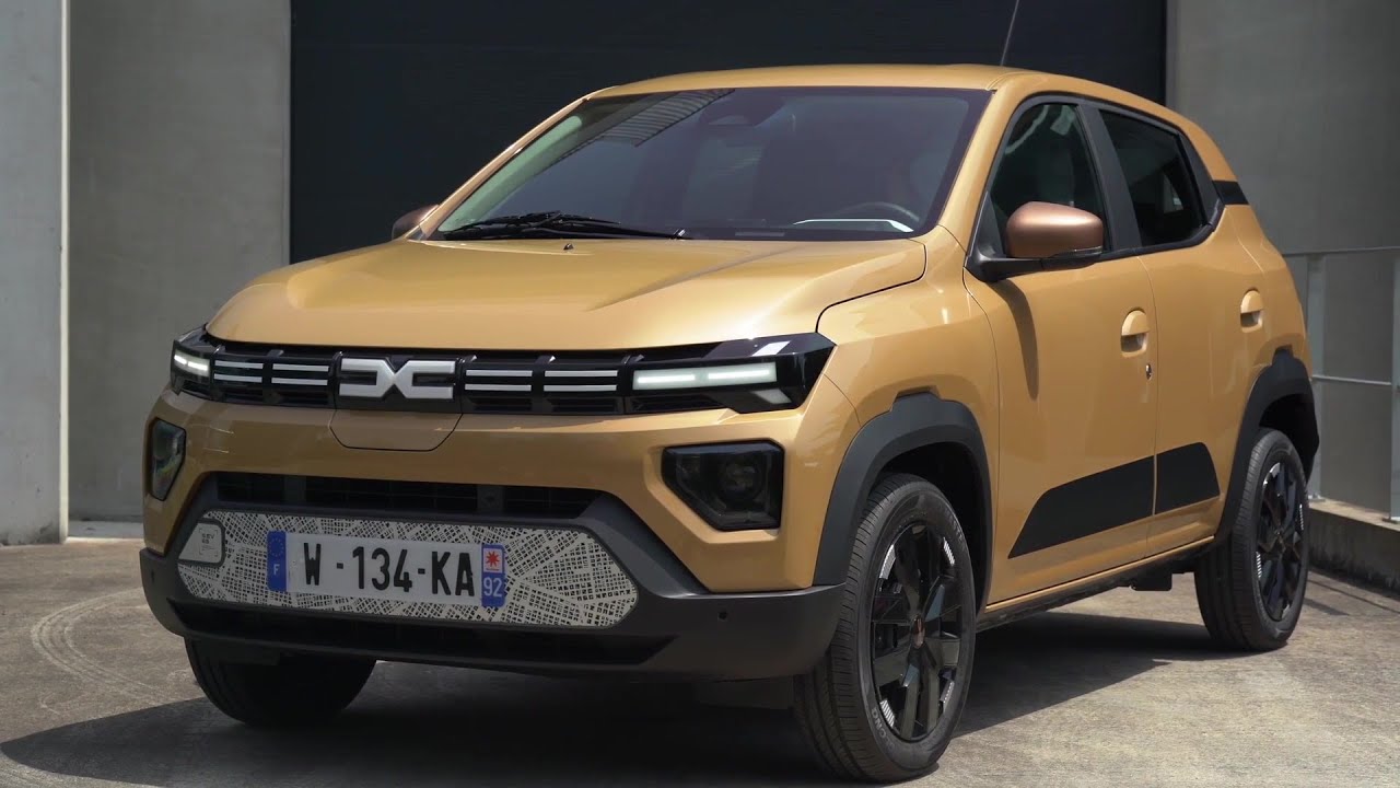 New Dacia Spring Design Preview in Beige Safari - YouTube