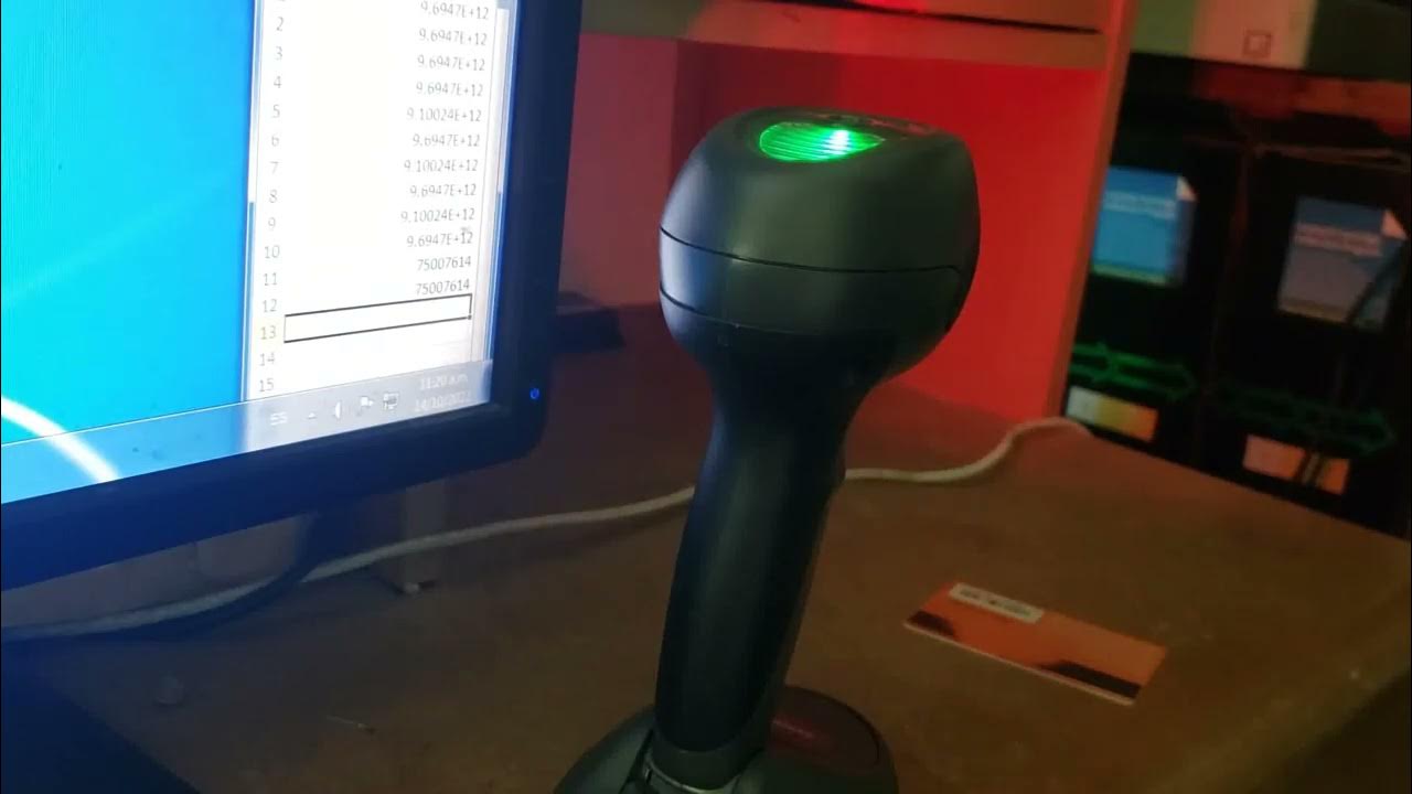 Lector código de barras Symbol DS9808 - YouTube