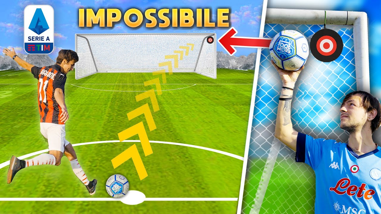 IMPOSSIBLE FREE KICK Challenge di SERIE A! Footwork Italia - YouTube