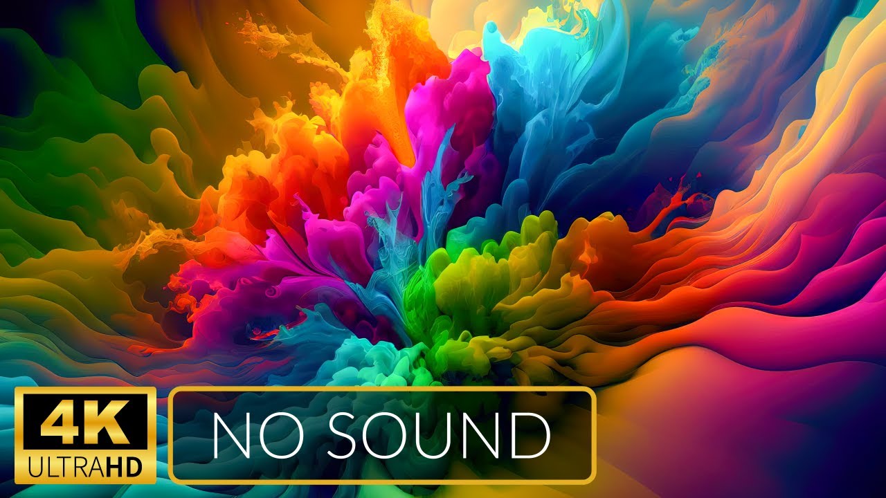 4K | ART Slideshow for TV | Abstract Colors | 1 Hour | No Sound - YouTube