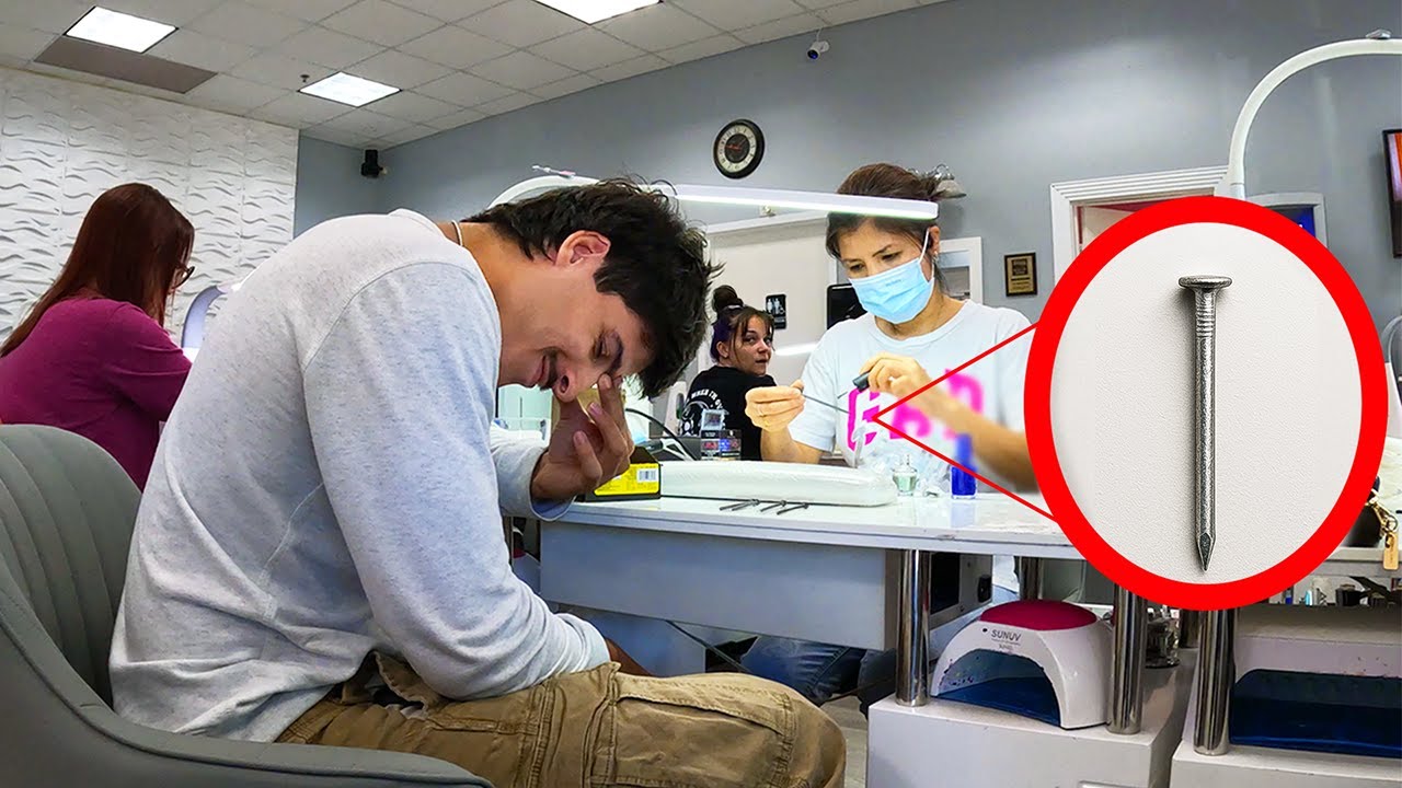 Getting My Nails done... but the Wrong Kind!!! - YouTube