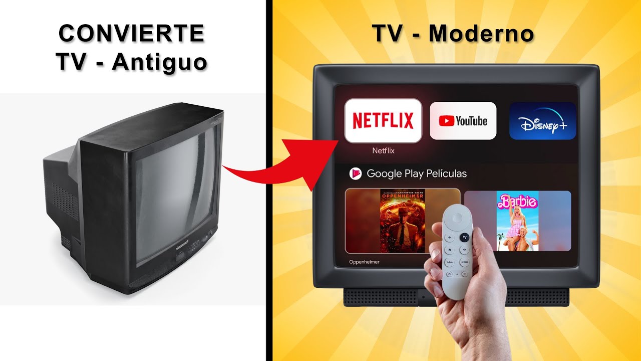 Convierte un TV Antiguo en uno MODERNO - YouTube
