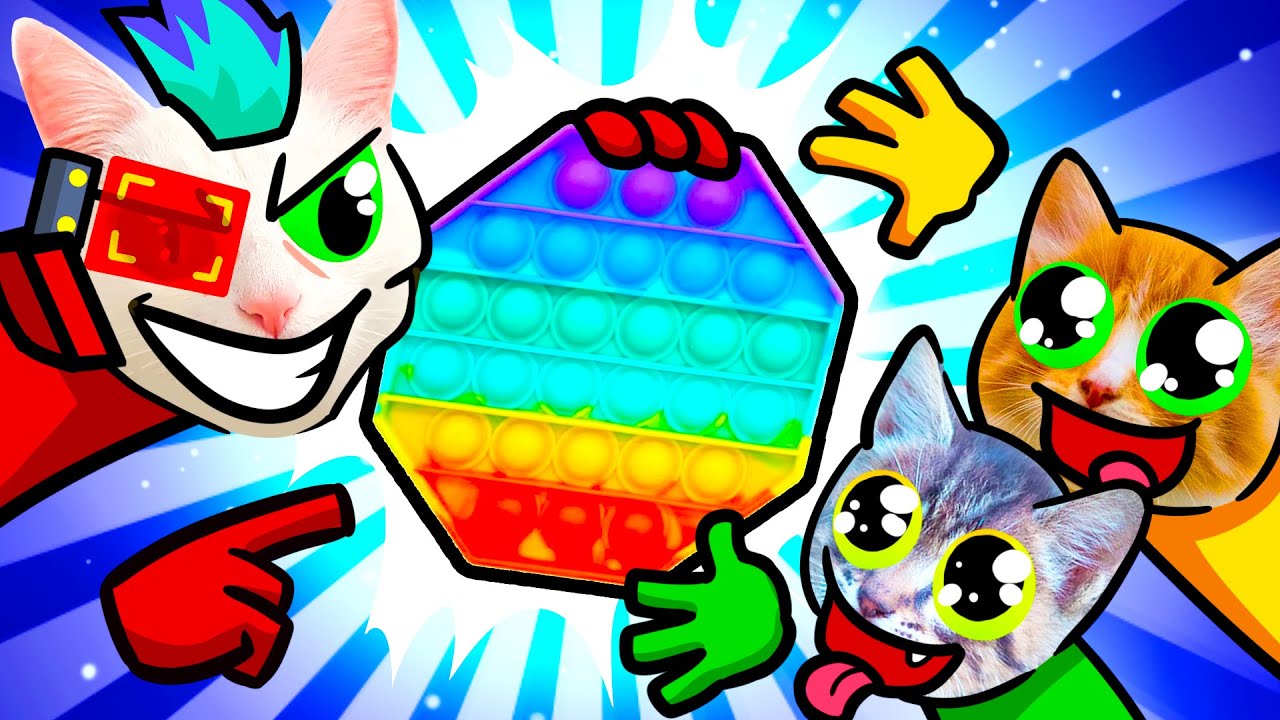 CatTik vs Cute Kittens 🐾 ️ ️ feat. Wheatley POP IT Battle | ANIMATION ...