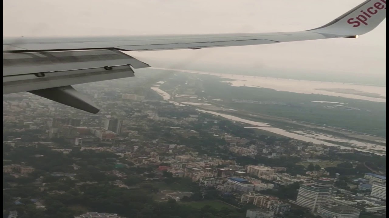 Aerial View of Patna || Delhi to Patna || Landing at Patna Airport ...