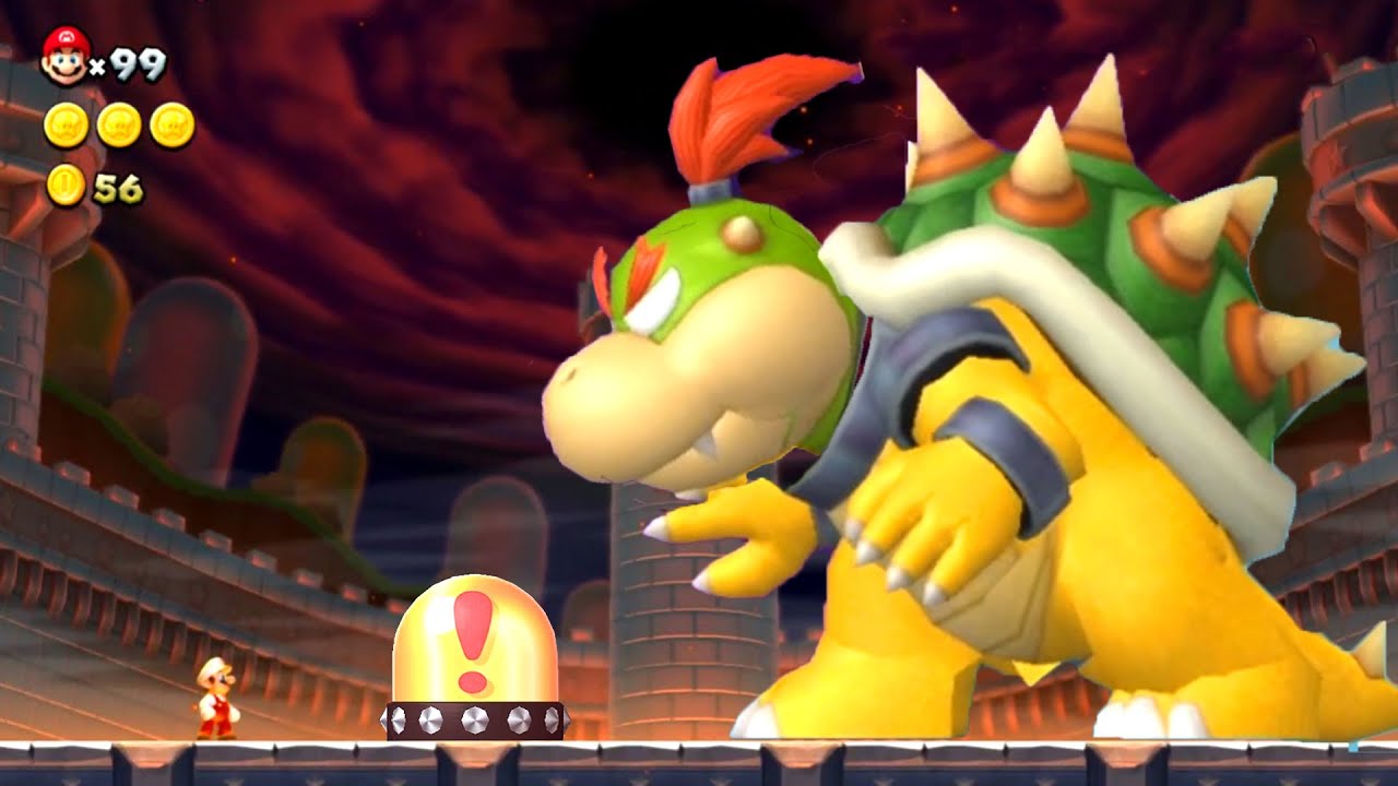 Mega Baby Bowser Bossfight in New Super Mario Bros. U - YouTube