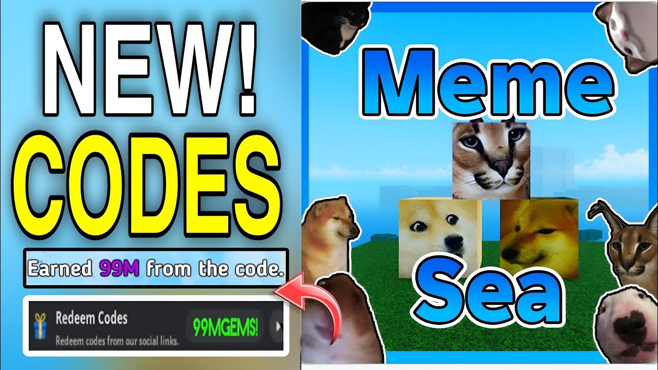 UPDATE CODES⚡MEME SEA REDEEM CODES IN ROBLOX - MEME SEA CODES - CODES ...
