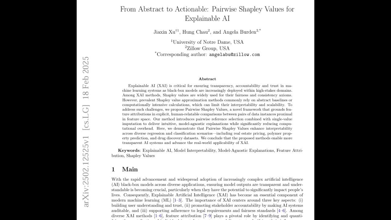 From Abstract to Actionable: Pairwise Shapley Values for Explainable AI - YouTube