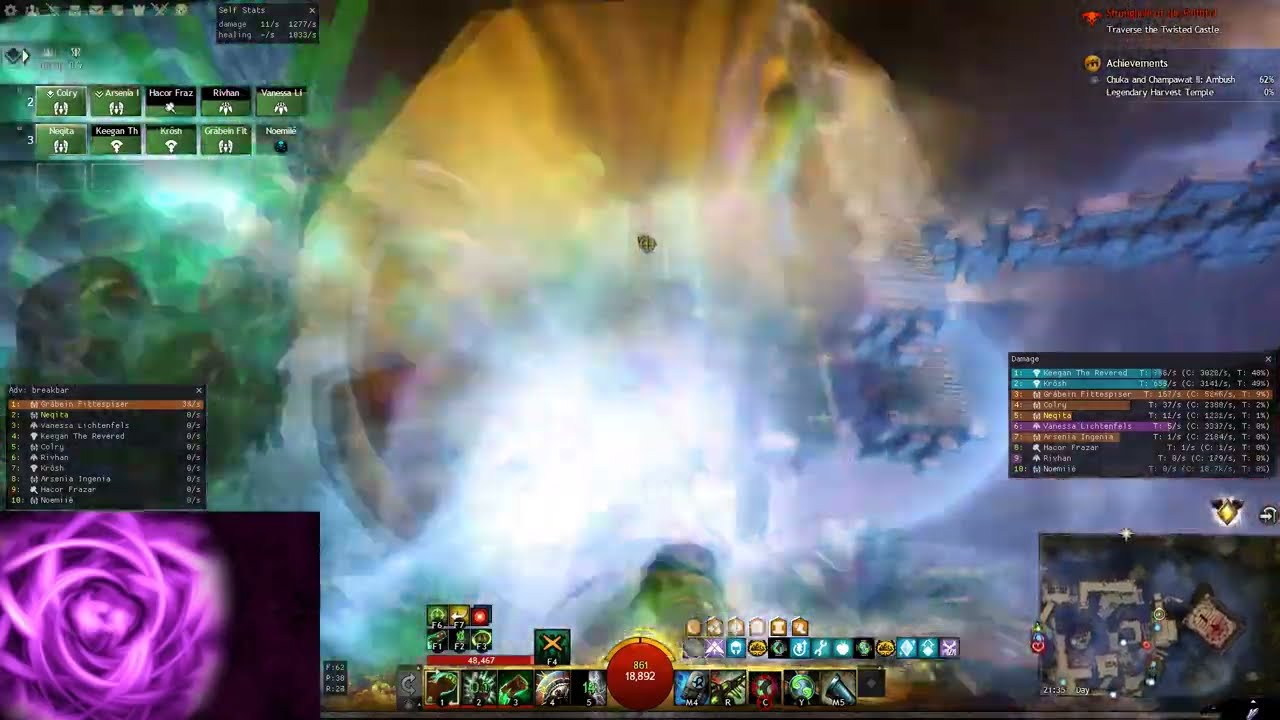 Gw2 - Twisted Castle - Heal Alac Mech PoV - YouTube