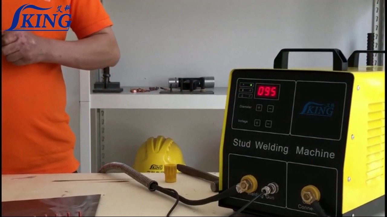 CD Capacitor Discharge stud welding machine RSR 2500 China IKING - YouTube
