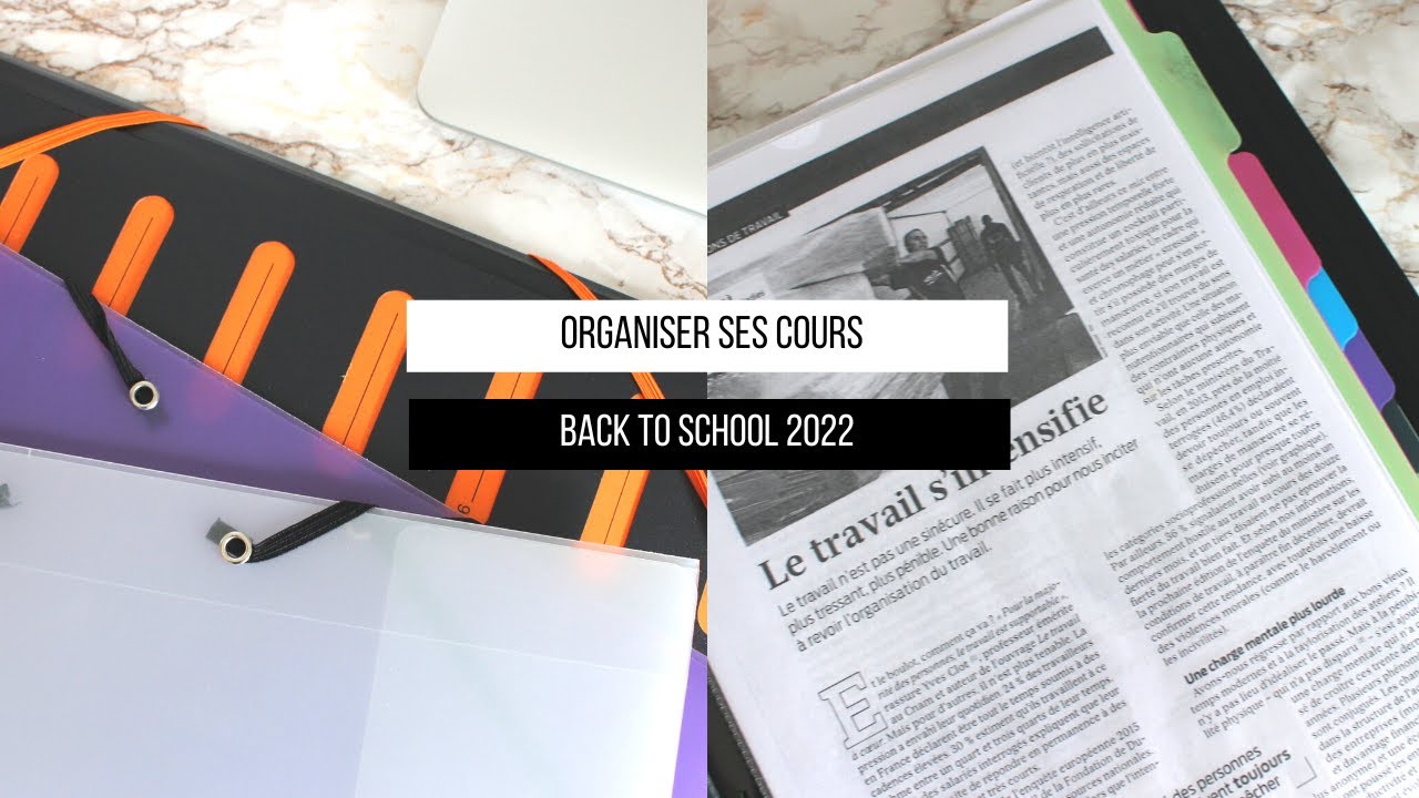 7 MÉTHODES POUR ORGANISER SES COURS // Back to school 2022 - YouTube