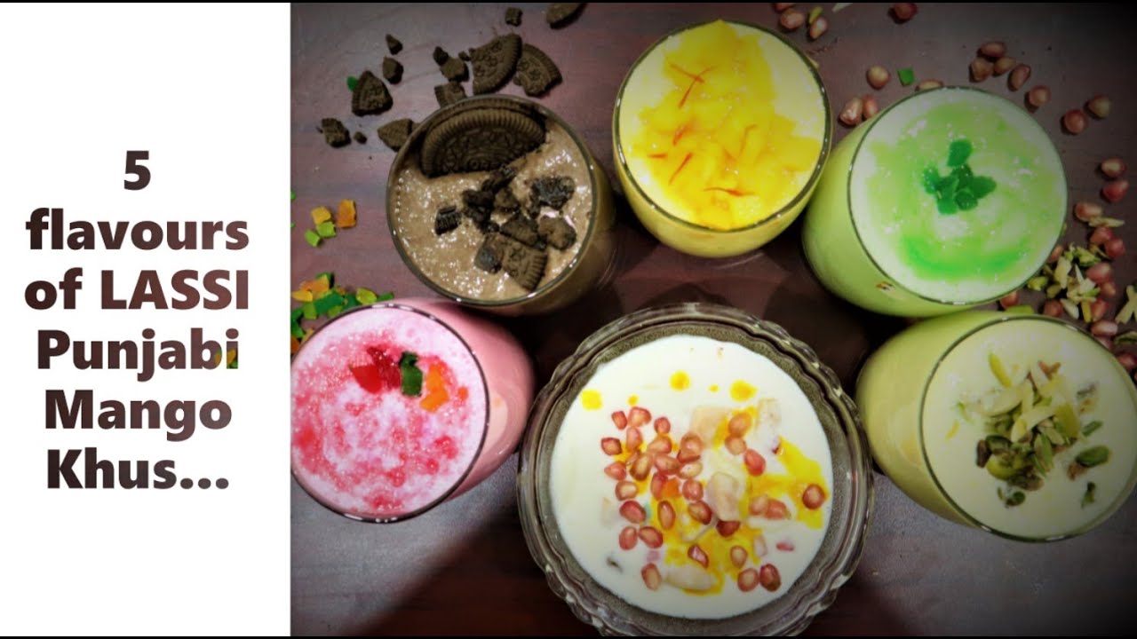 Lassi Recipe | 5 different flavors of Lassi | Fruit Curd Recipe ...