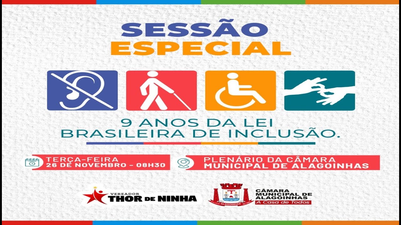 Sessão Especial: 9 Anos da Lei Brasileira de Inclusão - YouTube