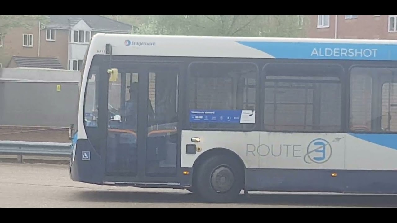 Here is the stagecoach bus 36913 on the number 14 in Aldershot with the ...