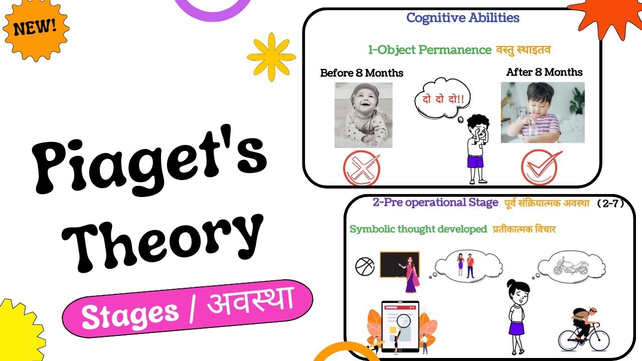 Piaget's Theory of Cognitive Development | Stages | CDP Animation in ...