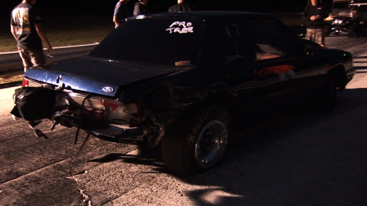 TURBO MUSTANG CRASH - Takes Out Other Car - YouTube