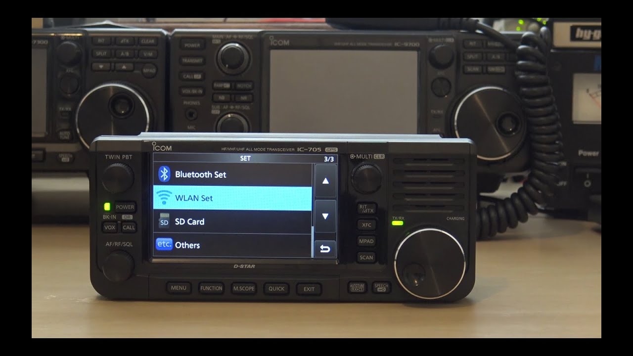Icom IC-705, WiFI, Bluetooth And GPS Functionality, VS-3 Bluetooth ...