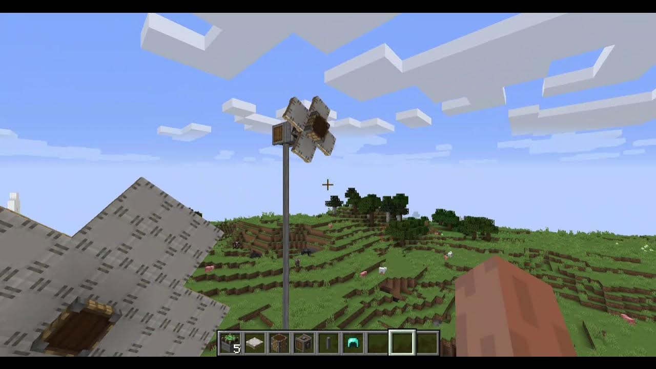 How To Make A Windmill In Minecraft (Create Mod) - YouTube