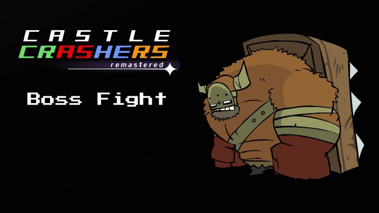Castle Crashers - Barbarian Boss Fight - YouTube