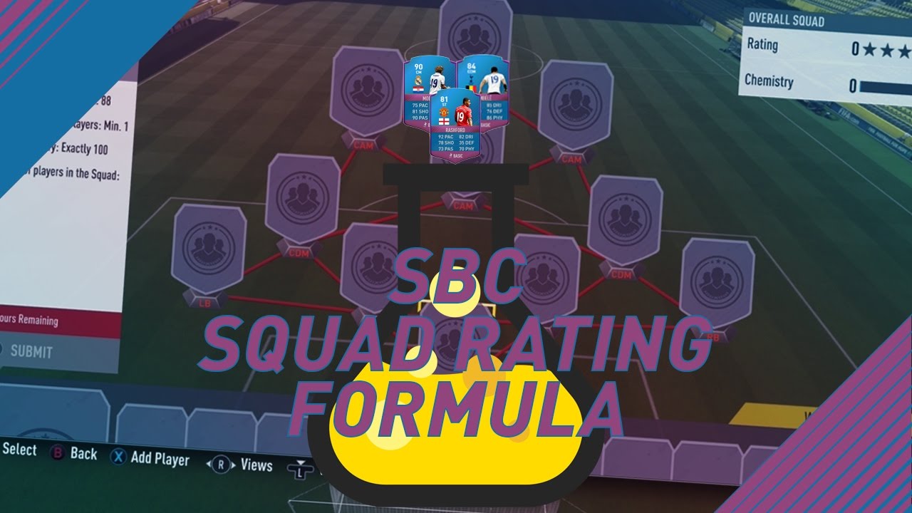 FIFA 17 SBC Squad Formulas - Basic Formula Solved - YouTube