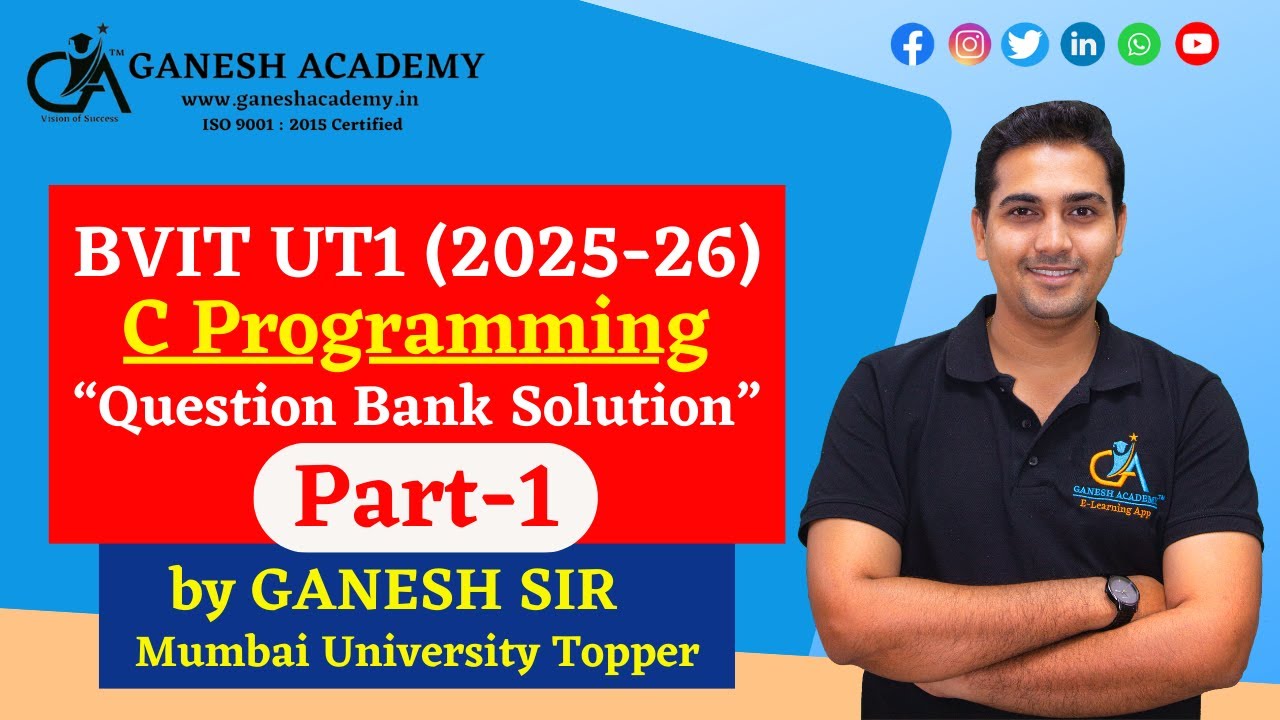 BVIT UT-1 CPR Question Bank Solution Part-1 - YouTube