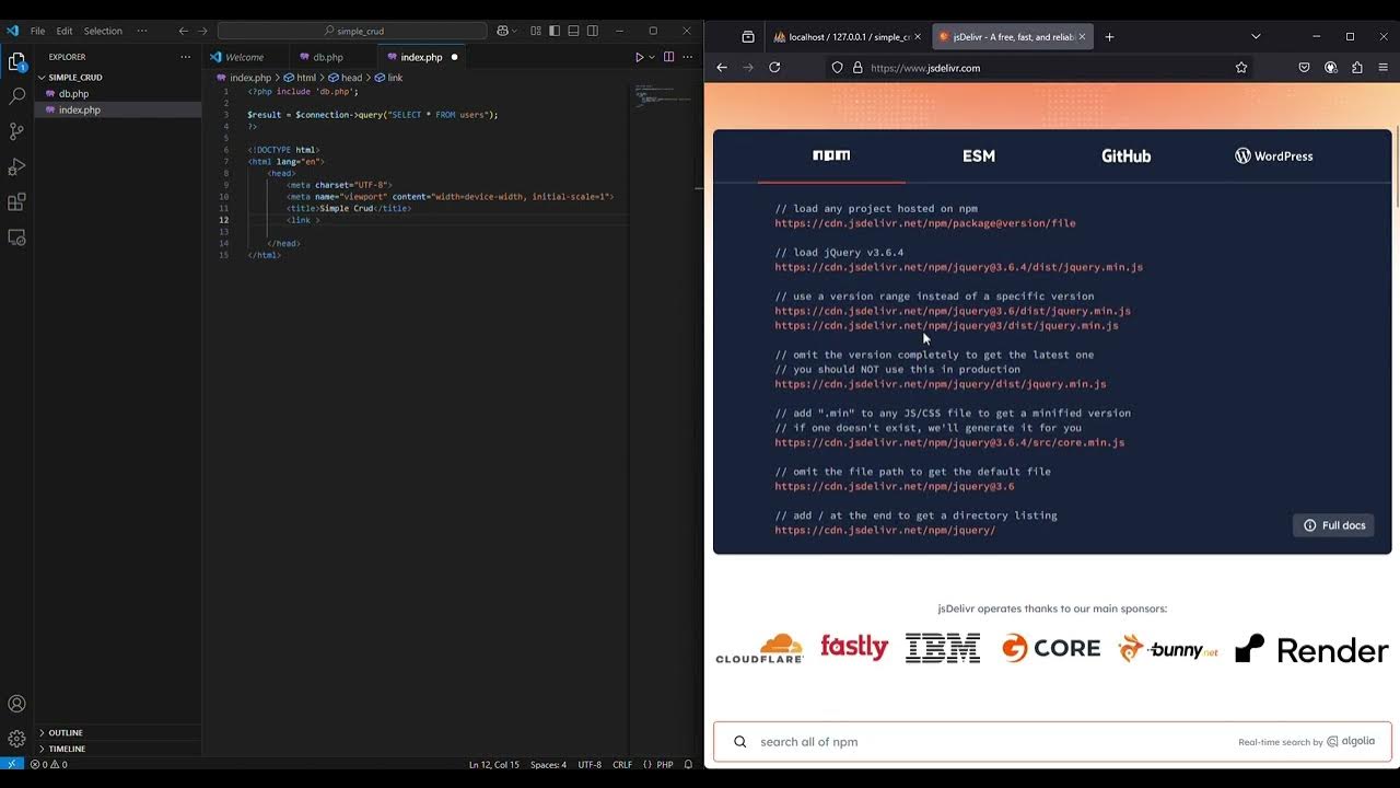 Simple Crud PHP / Bootstrap / MySQL - YouTube