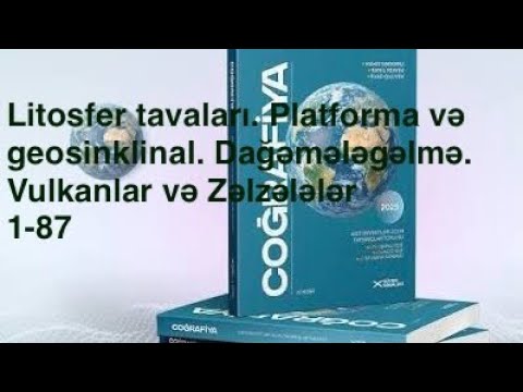 COĞRAFİYA.GÜVƏN 2025 test toplusu. Litosfer tavaları. Vulkanlar.Zəlzələr 1-87