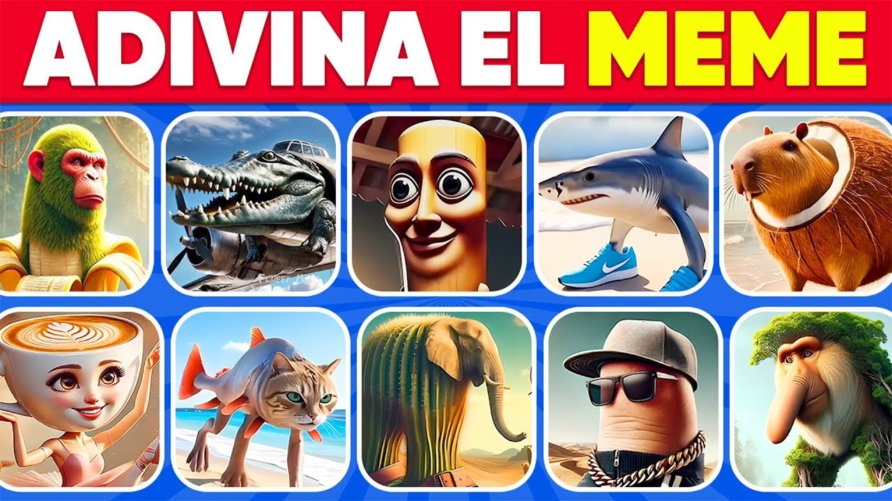 Adivina 20 MEMES De ANIMALES ITALIANOS🤣Brainrot Memes😀Tralalero Tralala ...