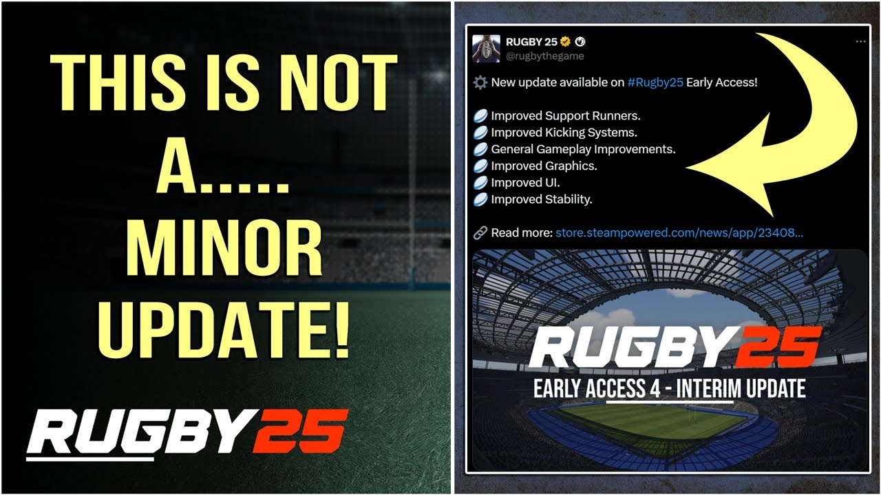 Rugby 25 RELEASED this UNEXPECTED Update! Latest Patch Update for Rugby ...