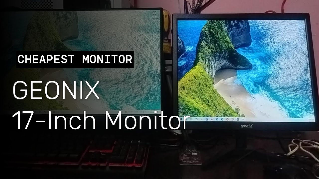 Unboxing & Review: GEONIX 17-Inch LED Monitor | VGA & HDMI - YouTube