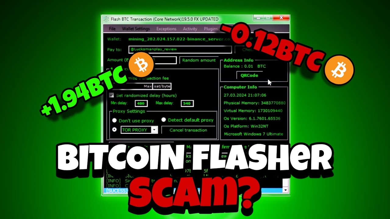 BITCOIN FLASHING SOFTWARE - BIGGEST BITCOIN SCAM? - YouTube