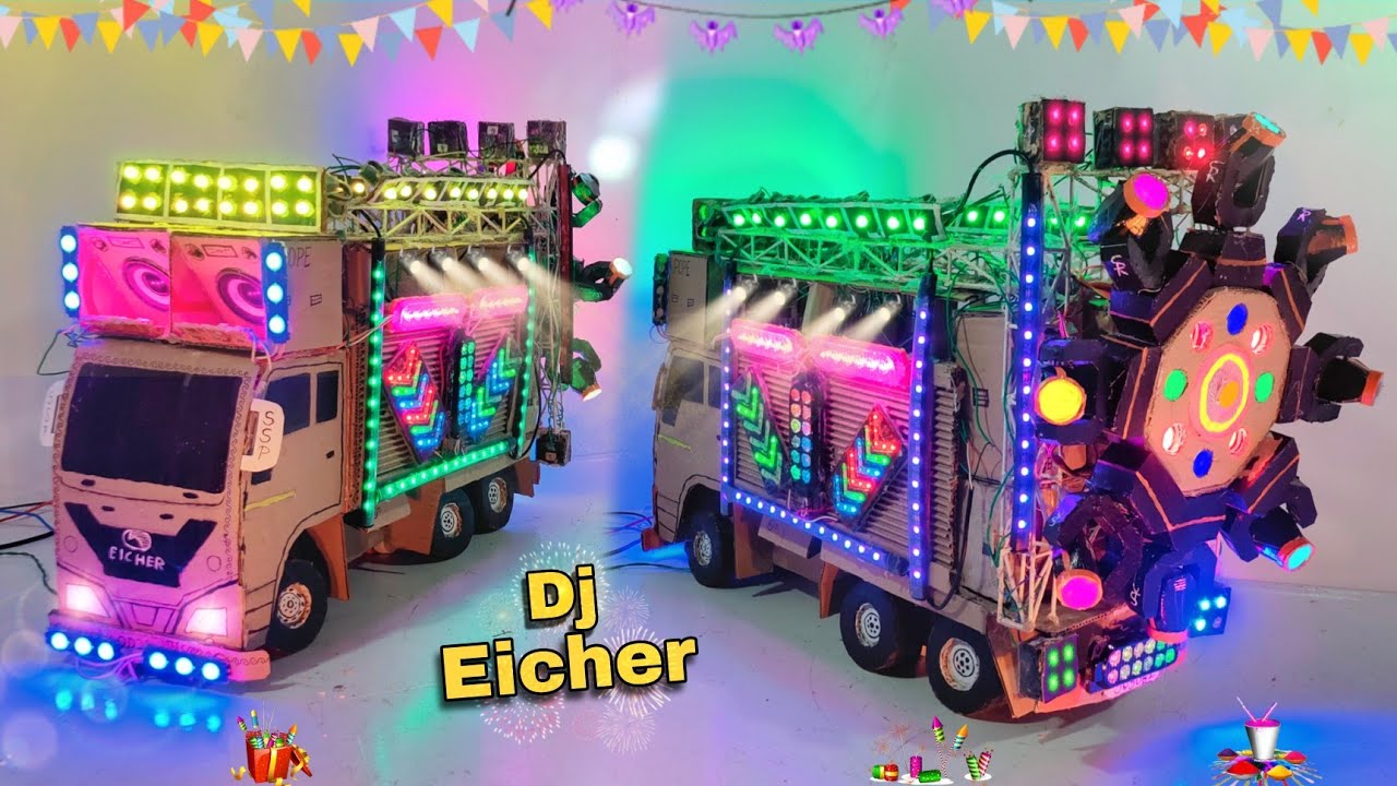 Mini Dj Truck Loading At-Home Dj Eicher Dj gadi kese banaye moving ...
