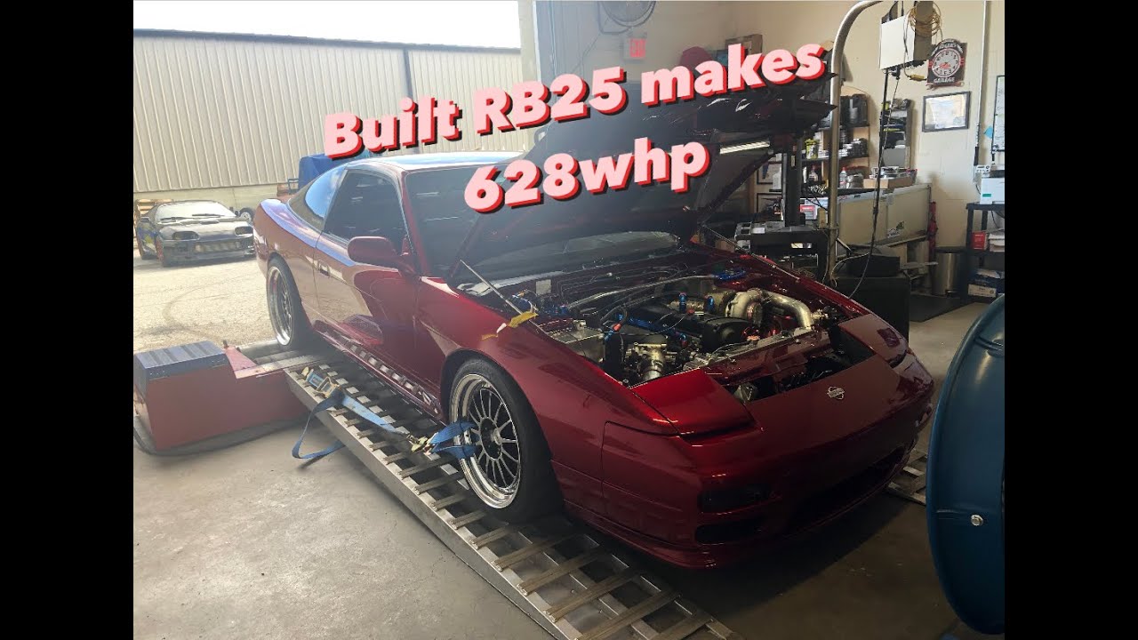 RACE PREP ep.9 BUILT RB25DET MAKES 628WHP ON DYNO - YouTube