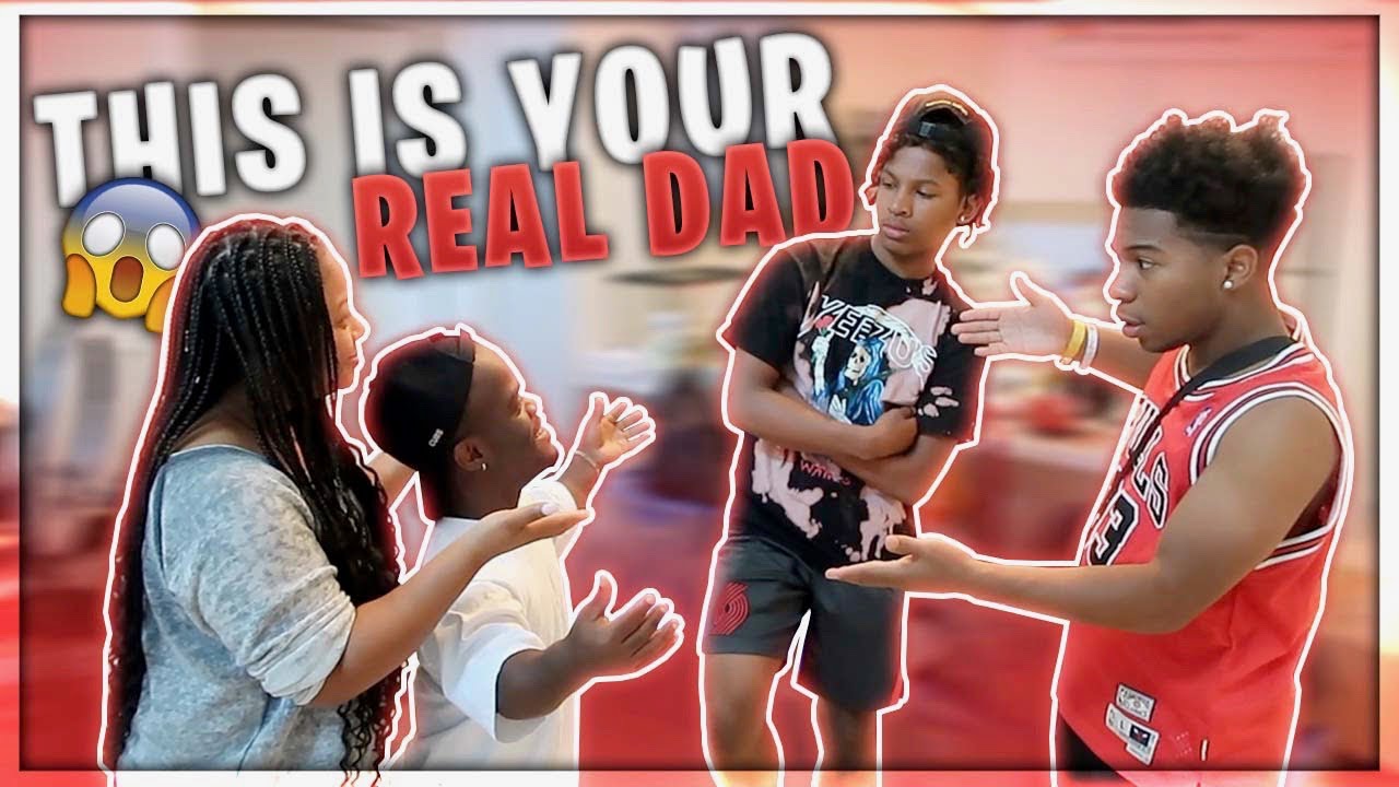 I TOLD MY LIL BROTHER HE WAS ADOPTED *brought in his real dad* - YouTube