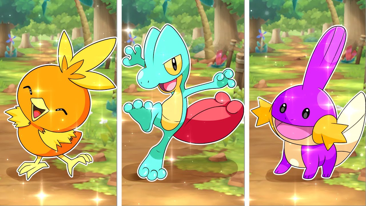 How to Get Rare Mark SHINY Torchic, Mudkip, & Treecko in Pokemon ...